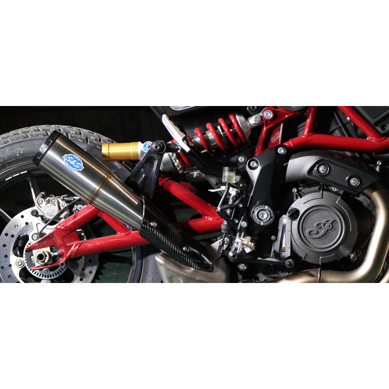 S&S Grand National Slip-On Exhaust for the Indian FTR 1200 (Flat Track ...