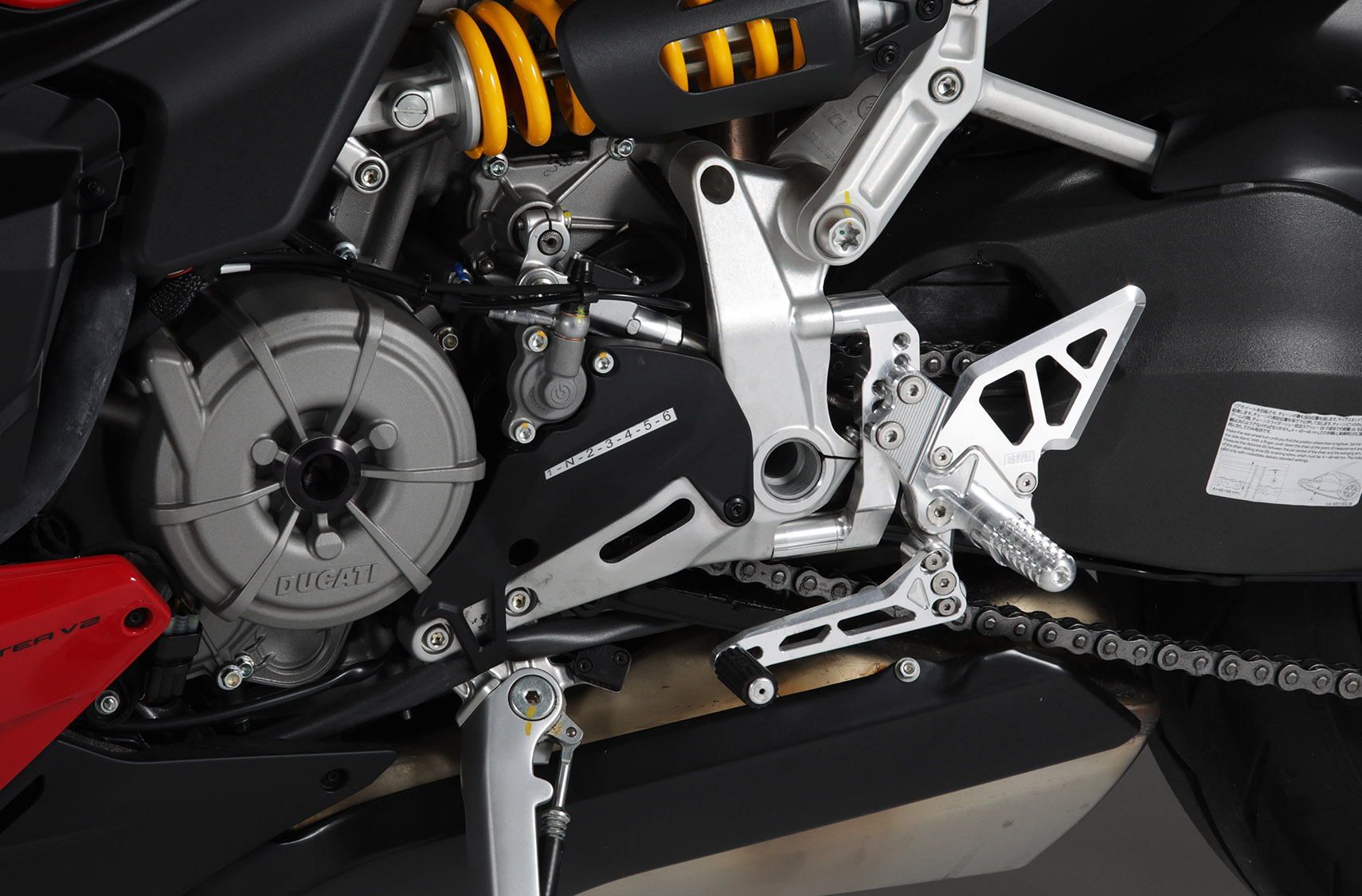 AELLA Riding Step Kit (Rearsets) For the Ducati Streetfighter V2