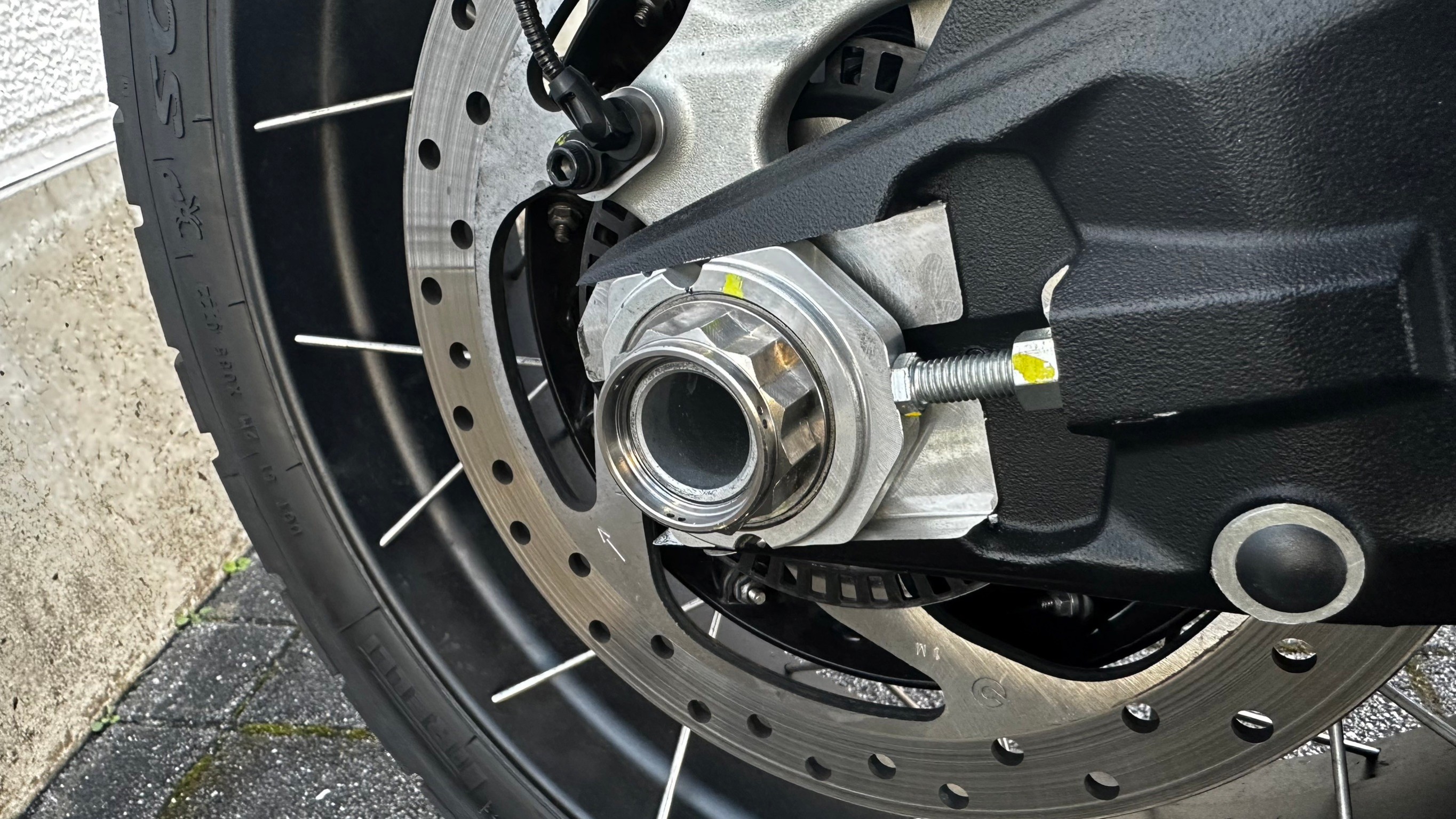 AELLA Titanium Rear Wheel Axle Nut for the Ducati DesertX, Multistrada ...