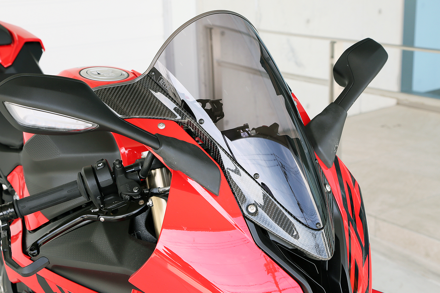 AELLA Carbon Fiber Trim Racing Windscreen For the BMW S1000RR (2019 ...