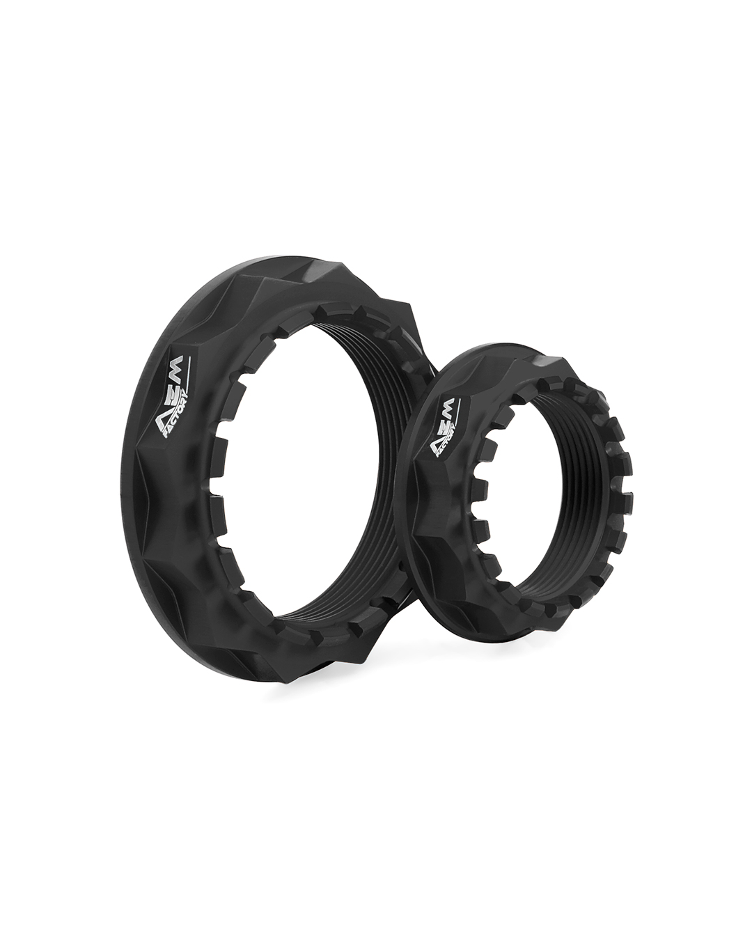 AEM FACTORY - 12 POINT ALUMINUM REAR AXLE NUTS FOR KTM 1290 / 1390 ...
