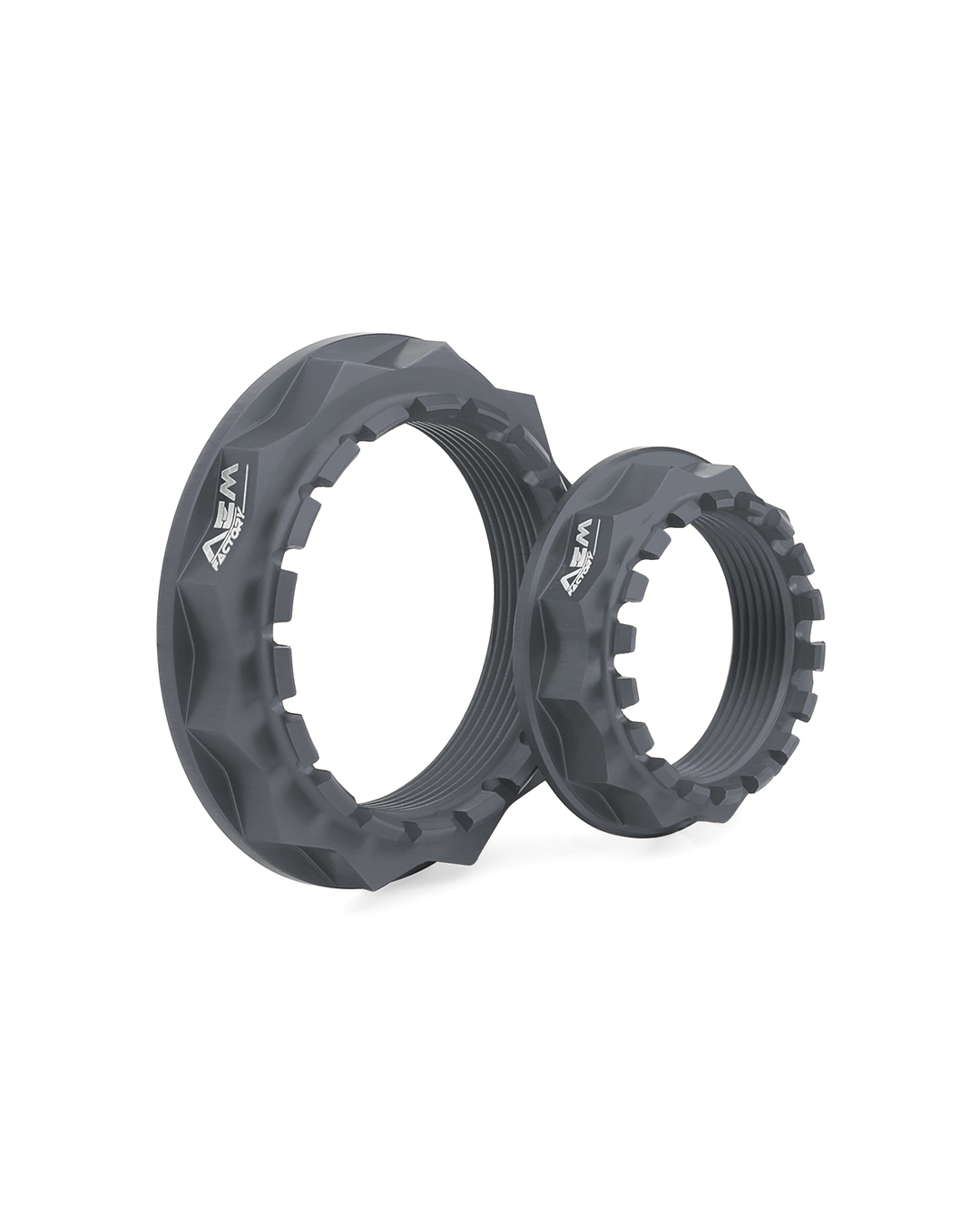 AEM FACTORY - 12 POINT ALUMINUM REAR AXLE NUTS FOR KTM 1290 / 1390 ...