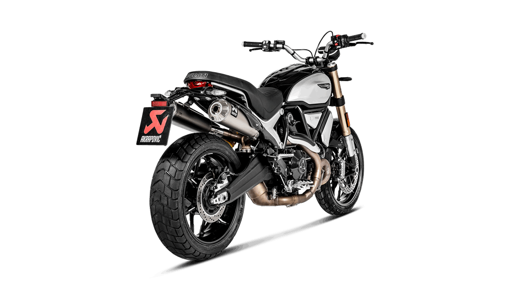 Akrapovic Dual Titanium GP Slip-On Exhaust Ducati Scrambler 1100
