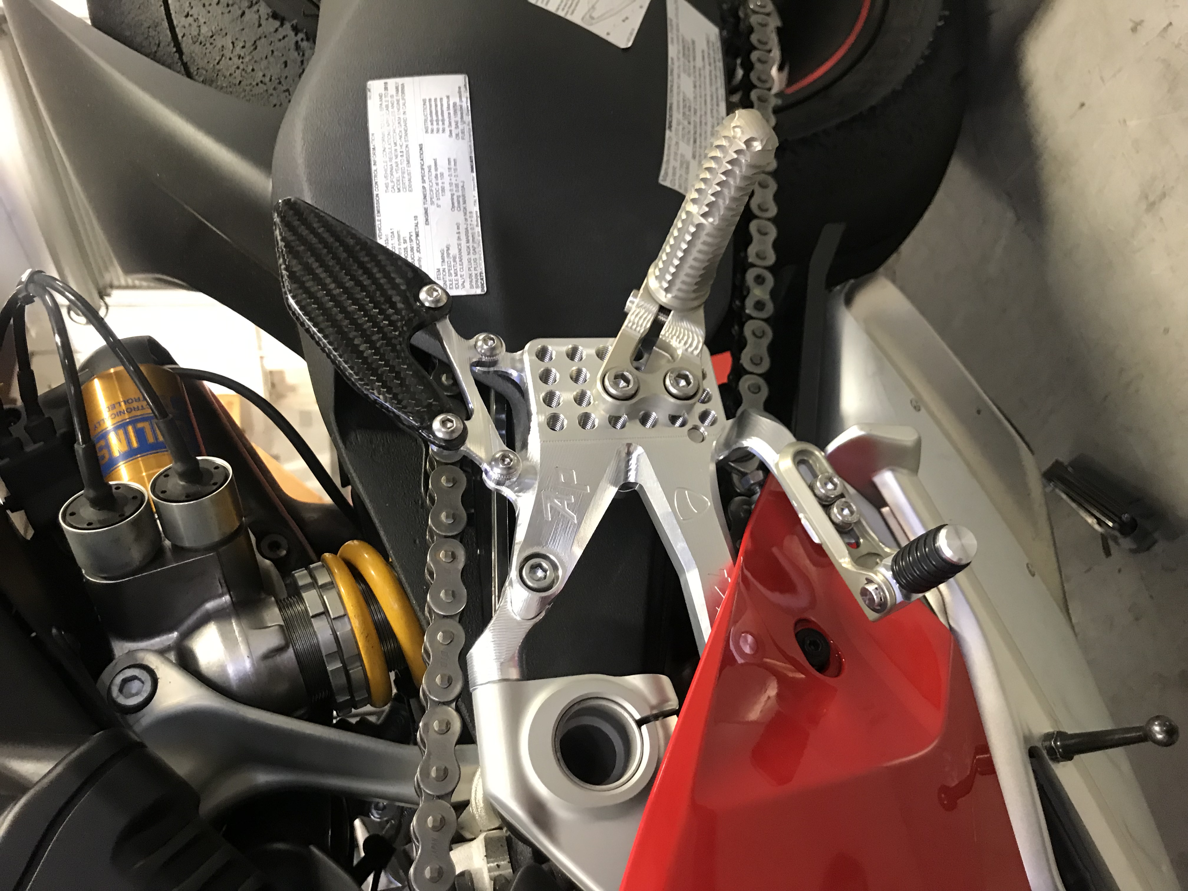 Attack Performance Rearsets for Ducati Panigale V4 / R / S / Speciale