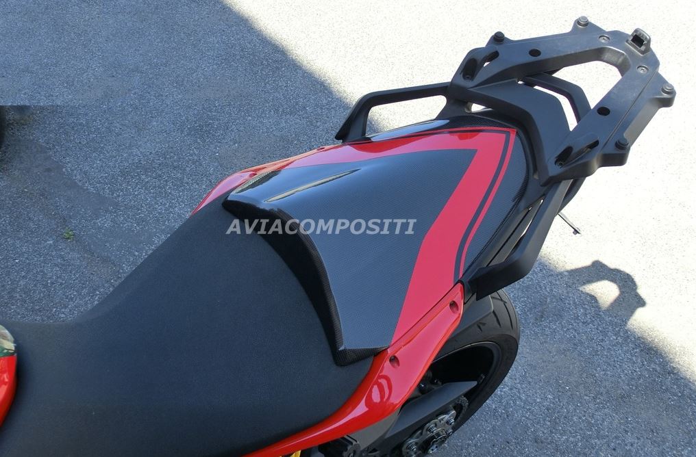AviaCompositi Carbon Fiber STRIPE Solo Tail Cowl for Ducati Multistrada ...