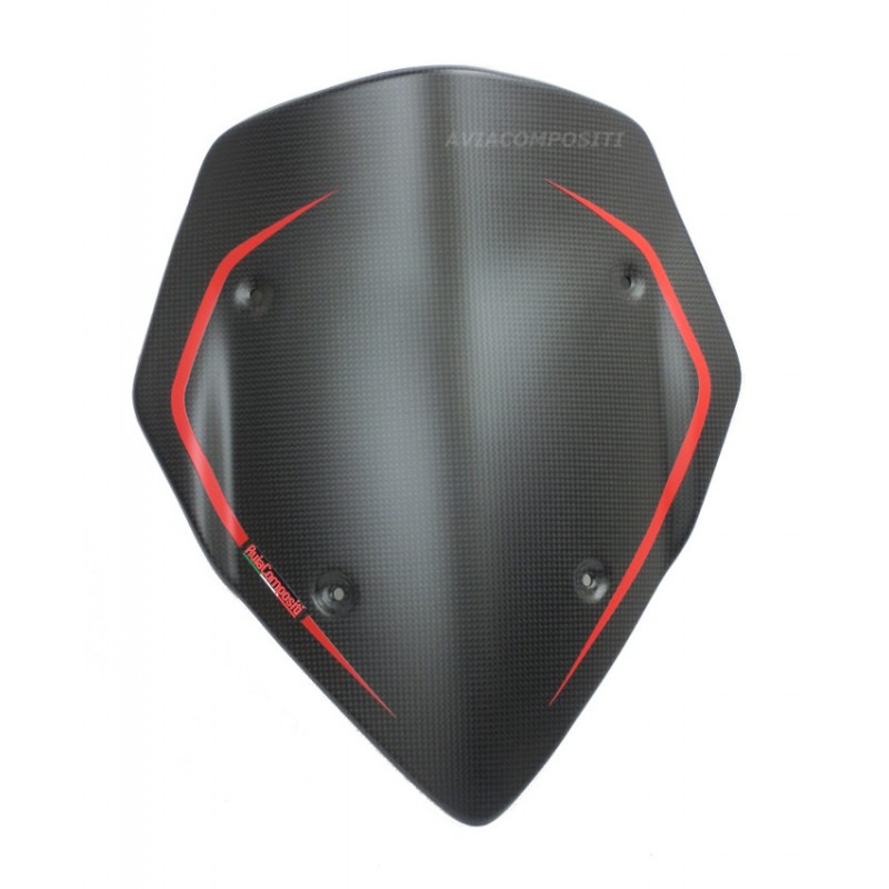 AviaCompositi Carbon Fiber Windscreen Type 2 for Ducati Multistrada ...