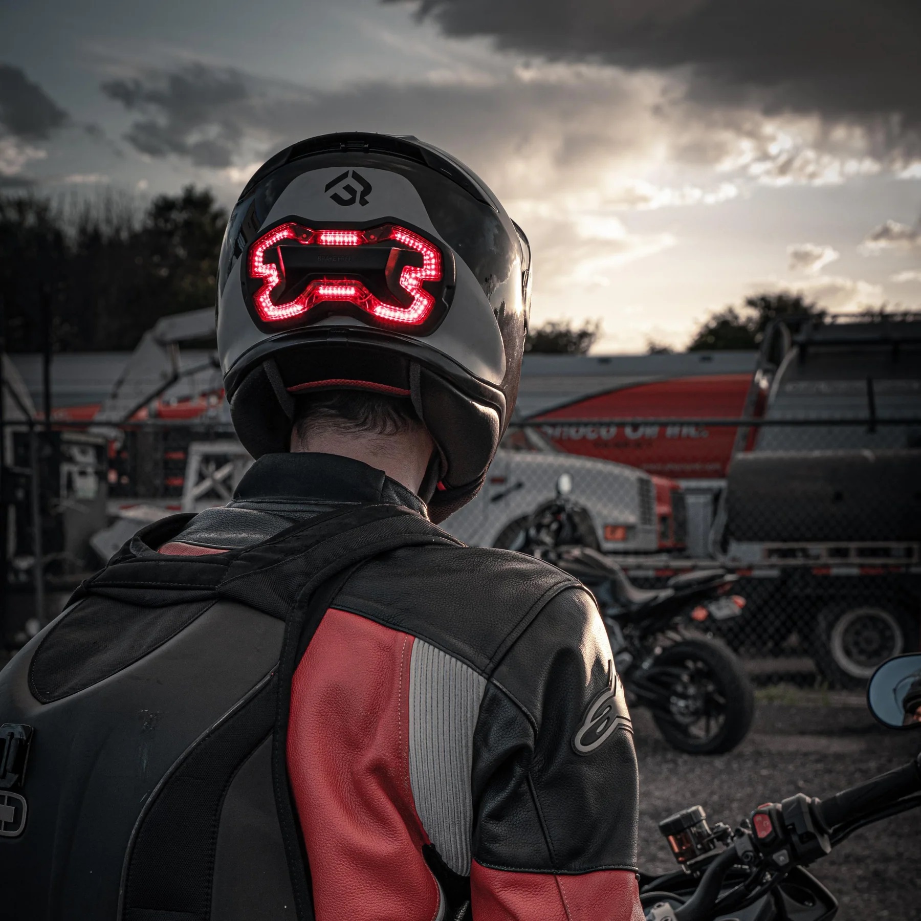 Brake Free Smart Helmet Brake Light - Black or White - USB-C