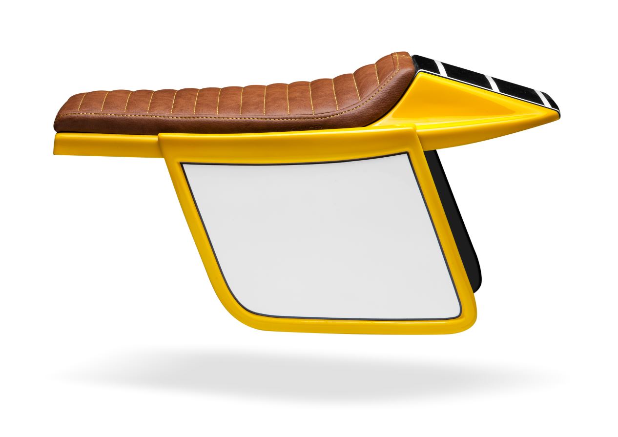 C-Racer Universal Flat Track Seat and Tail Fairing with Number Plates ...