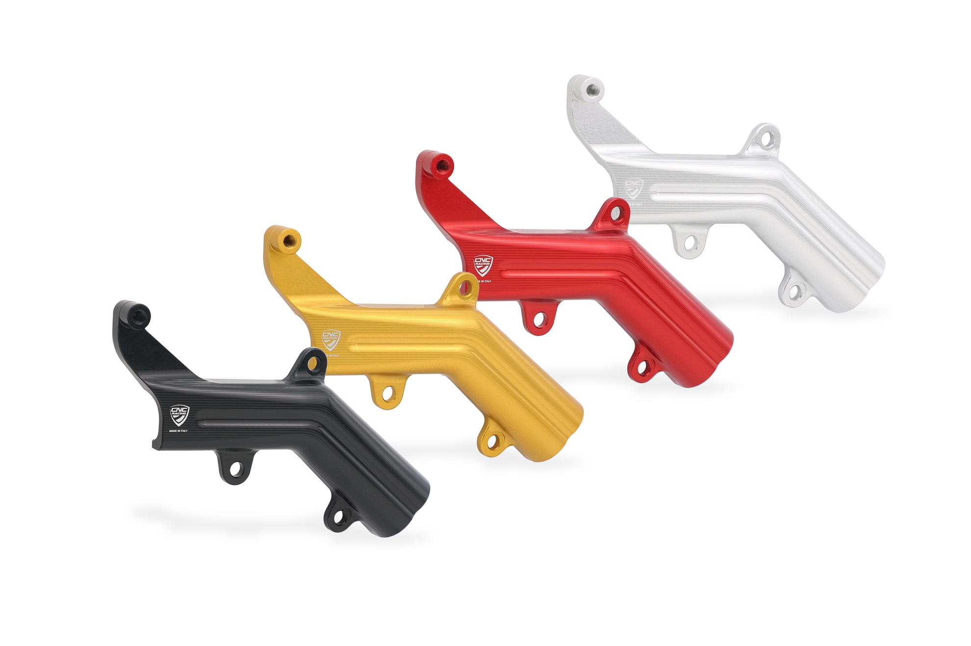 CNC Racing Billet Rear Reservoir Mount And Brake Line Cover for Ducati ...