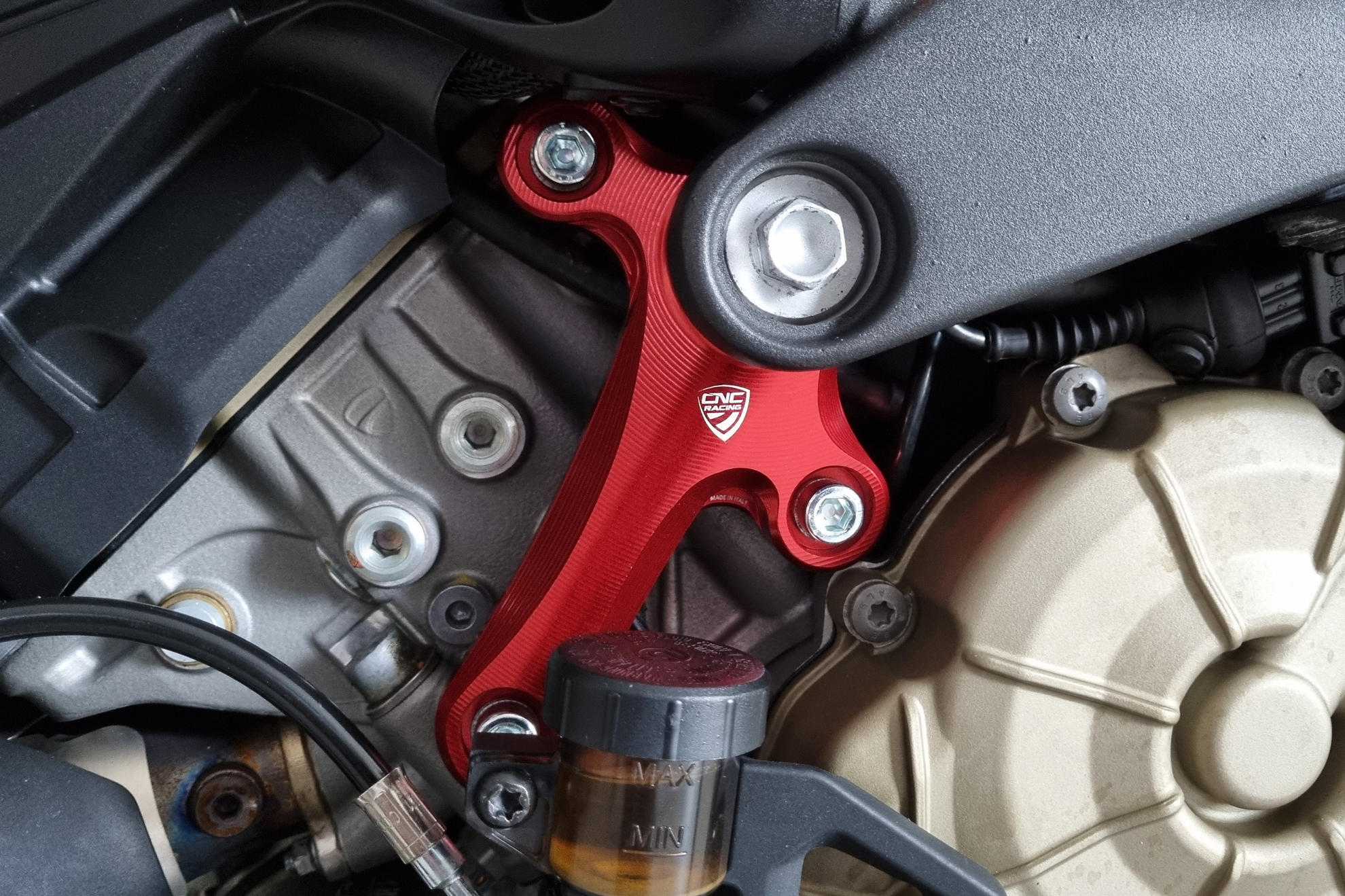CNC Racing Billet Aluminum RH Engine support Bracket for Ducati ...
