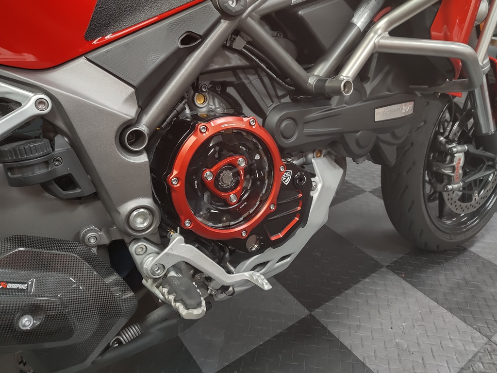 CNC Racing Bi-Color Clear Wet Clutch Cover for most Wet Clutch Ducati's