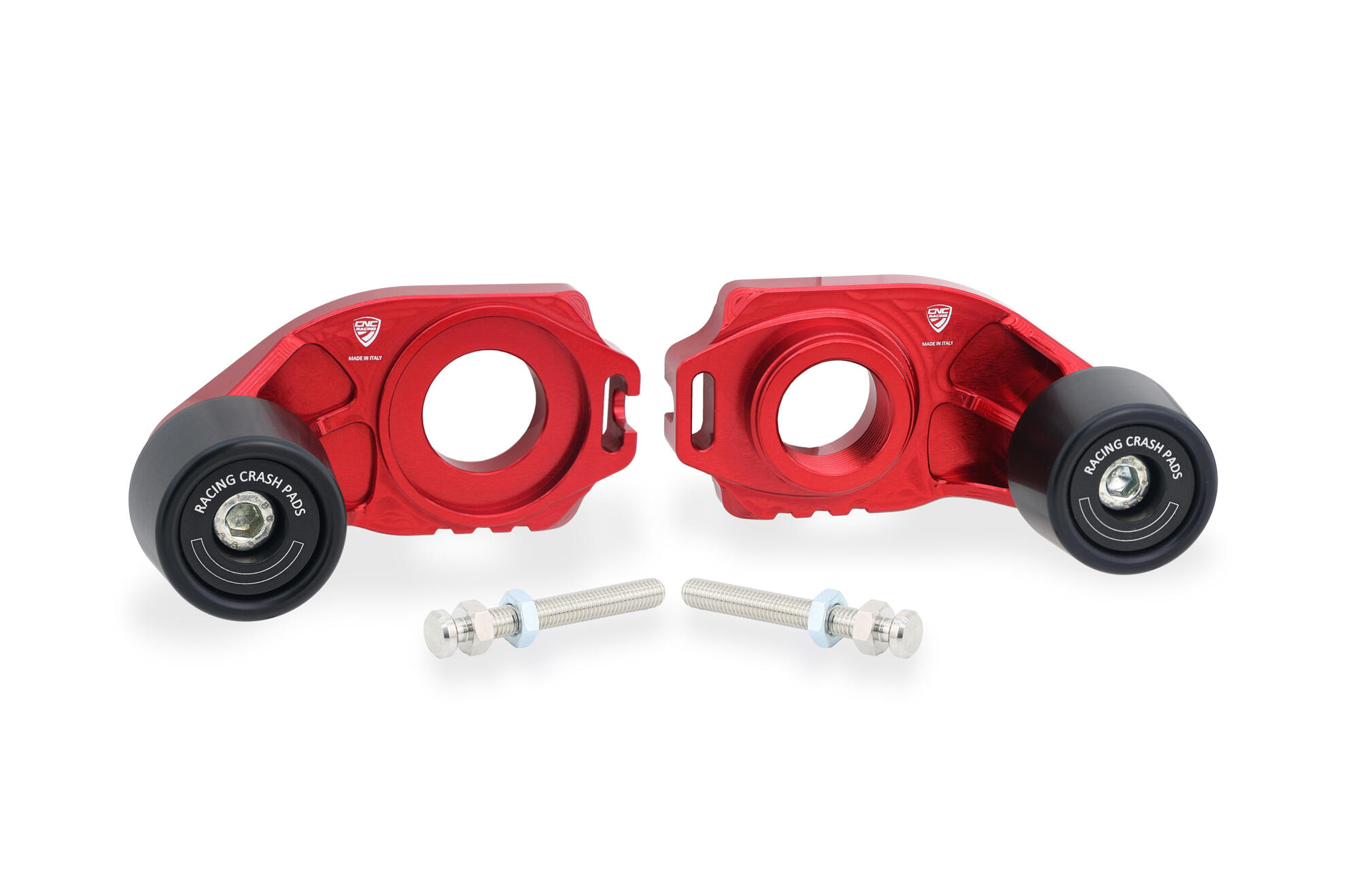 CNC Racing Billet Chain Adjuster Blocks With Sliders for the Ducati ...