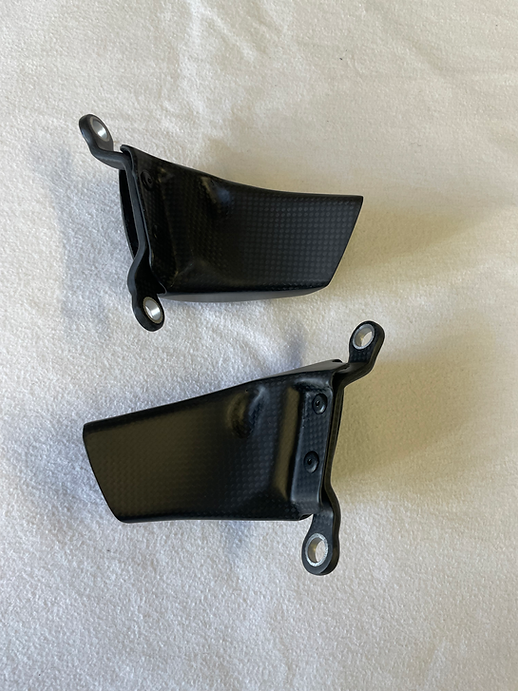 CARBONVANI "25" Brake Rotor Intake Ducts for 100mm Radial Mount Brakes