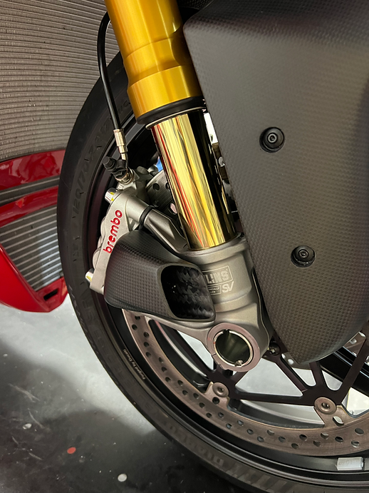 CARBONVANI "25" Brake Rotor Intake Ducts for 100mm Radial Mount Brakes