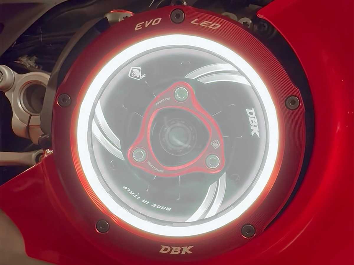 DBK Special Parts (Ducabike) EVO LED Dual Color Clear Wet Clutch Cover ...