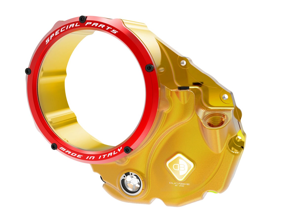 DBK Special Parts (Ducabike) NEW EVO-3D Clear Wet Clutch Cover for the ...