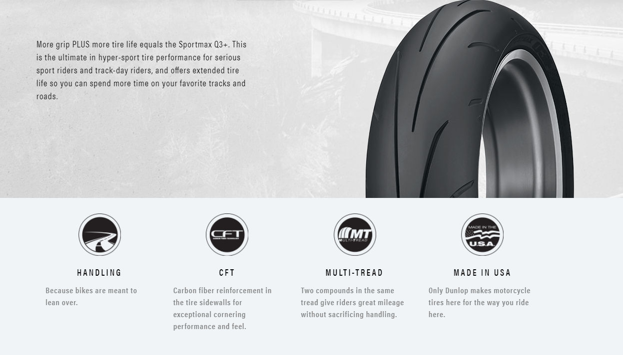 Dunlop Sportmax Q3 Plus Tires