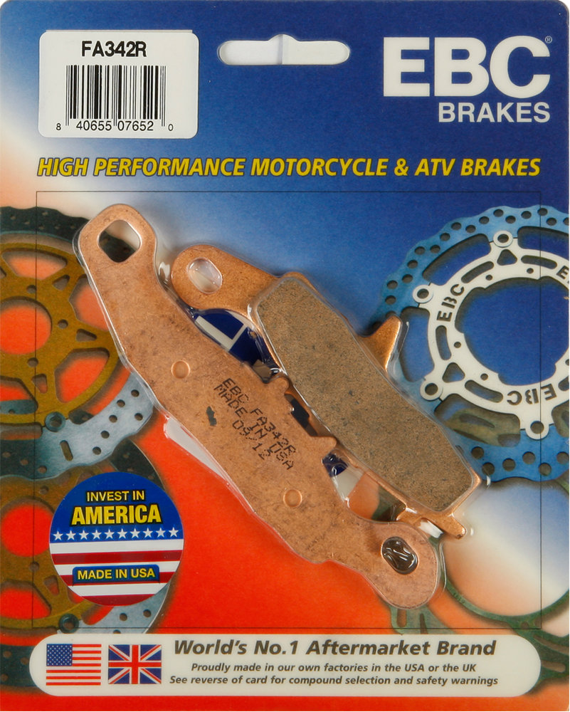 EBC Brakes Double-H Sintered Superbike Brake Pads Front - FA342R