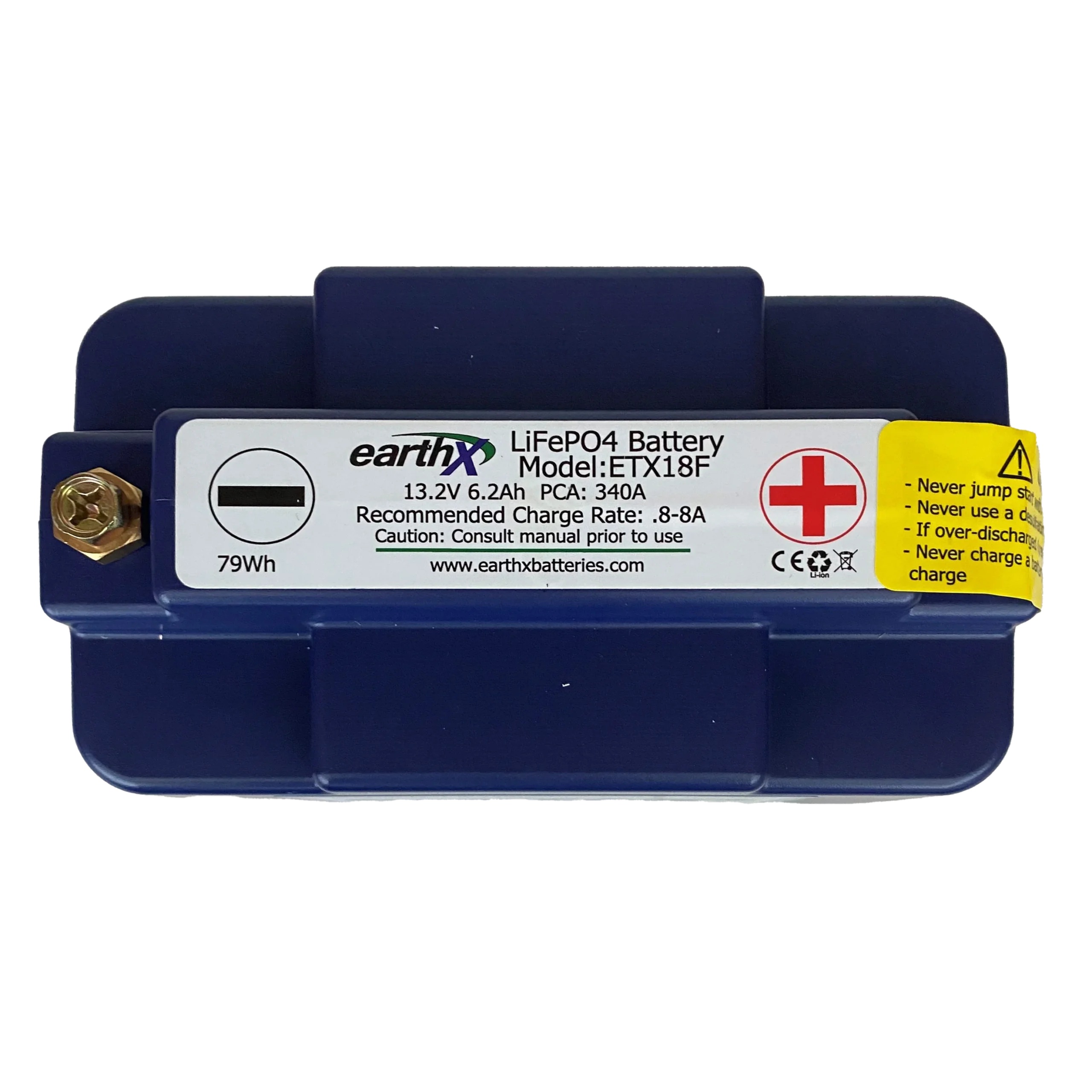 EarthX ETX18F Lithium Motorcycle and Powersports Battery