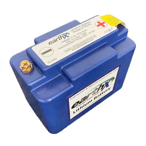 EarthX ETX24C Lithium Motorcycle and Powersports Battery
