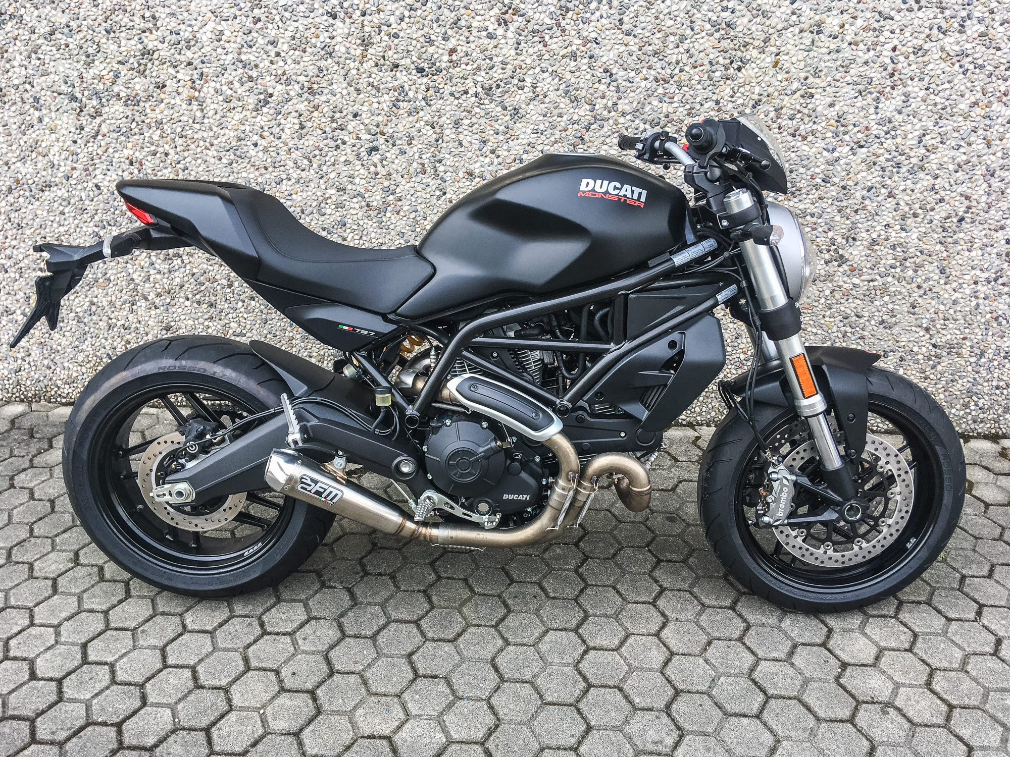 FM Projects Slip-on Exhaust for Ducati Monster 797