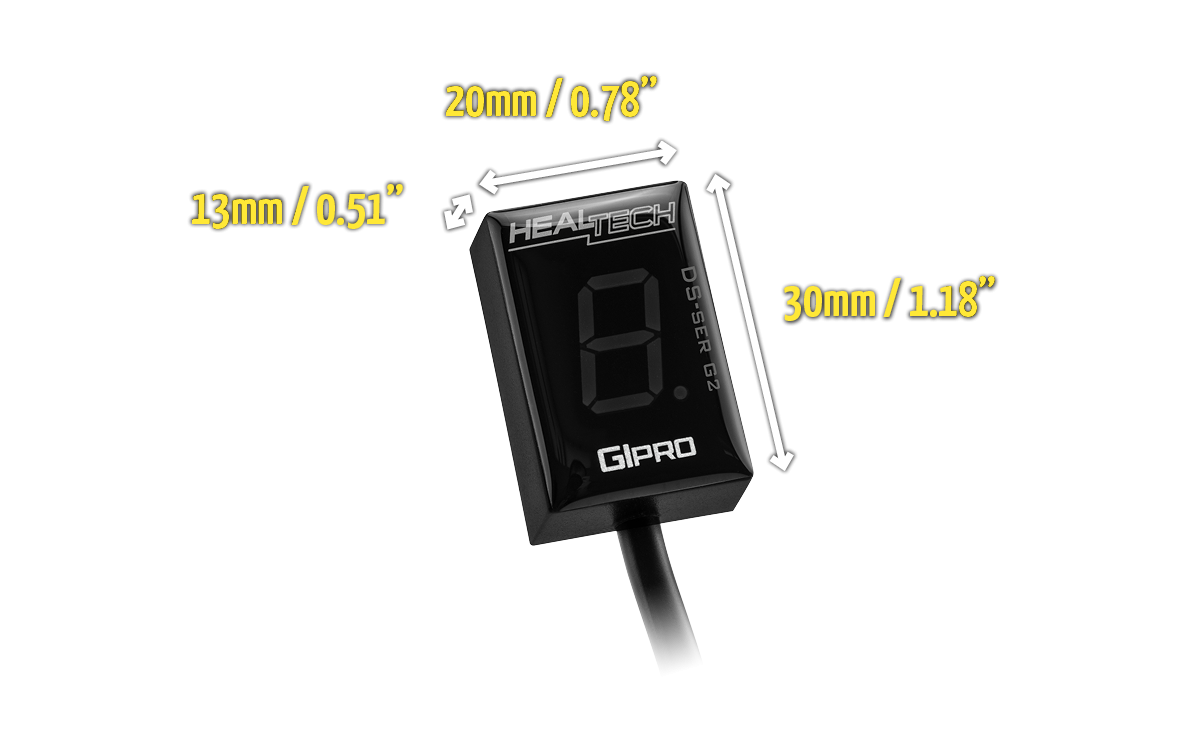 Healtech GIpro DS-series G2 - Gear Position Indicator for Suzuki