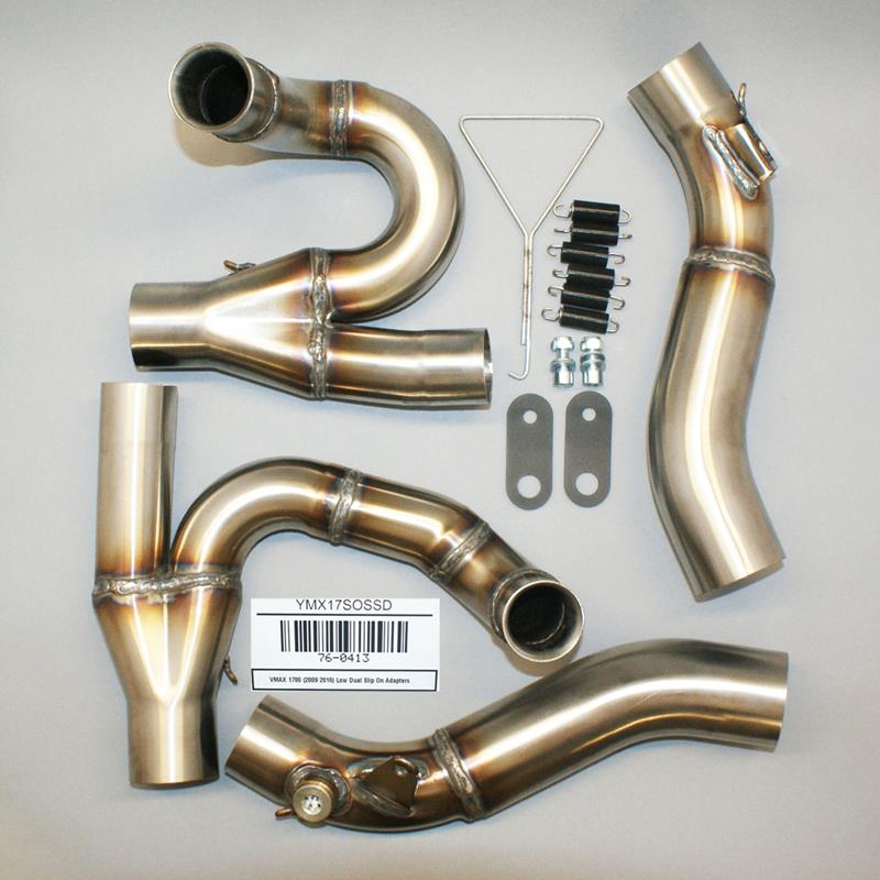 Hindle Exhaust for Yamaha Vmax (09-15) Dual Slipon Adapter with ...