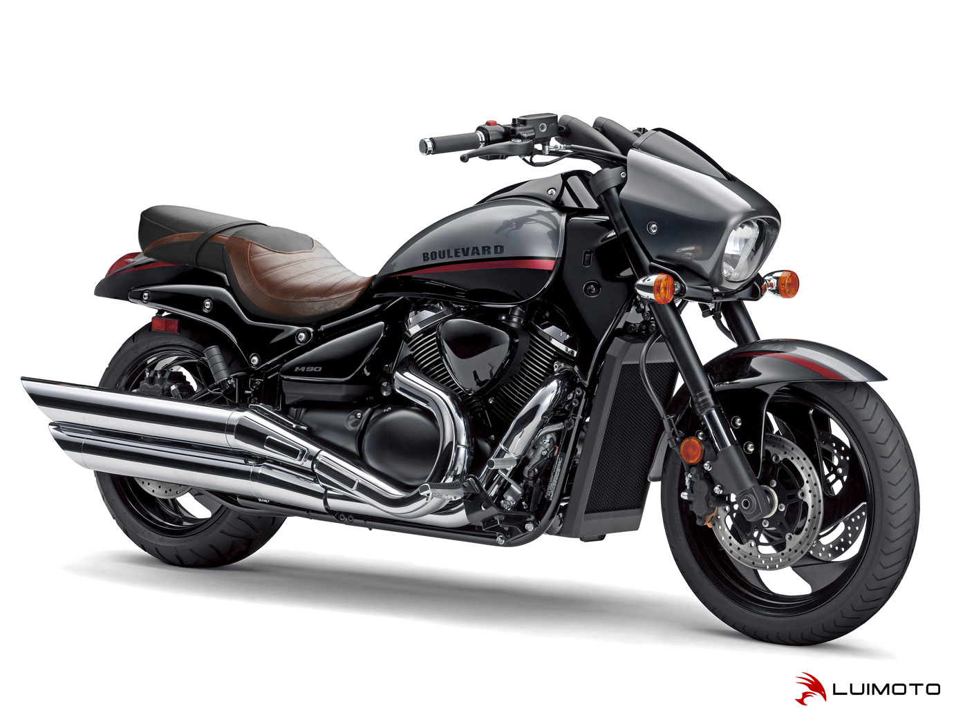 LUIMOTO (Sport Cruiser) Rider Seat Cover for the SUZUKI BOULEVARD M90 ...