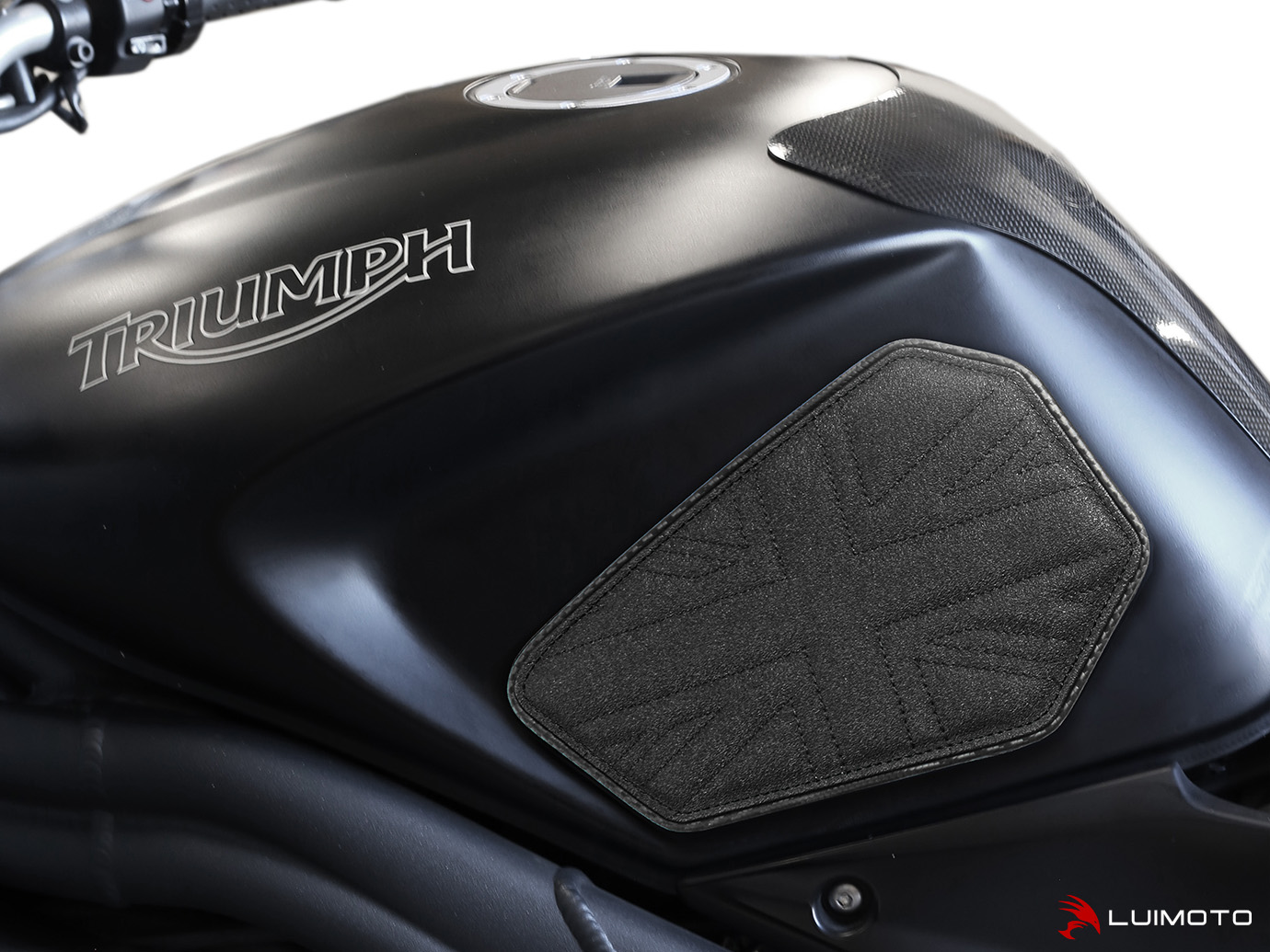 LUIMOTO TANK LEAF UNION JACK Tank Pads for the Triumph SPEED TRIPLE ...