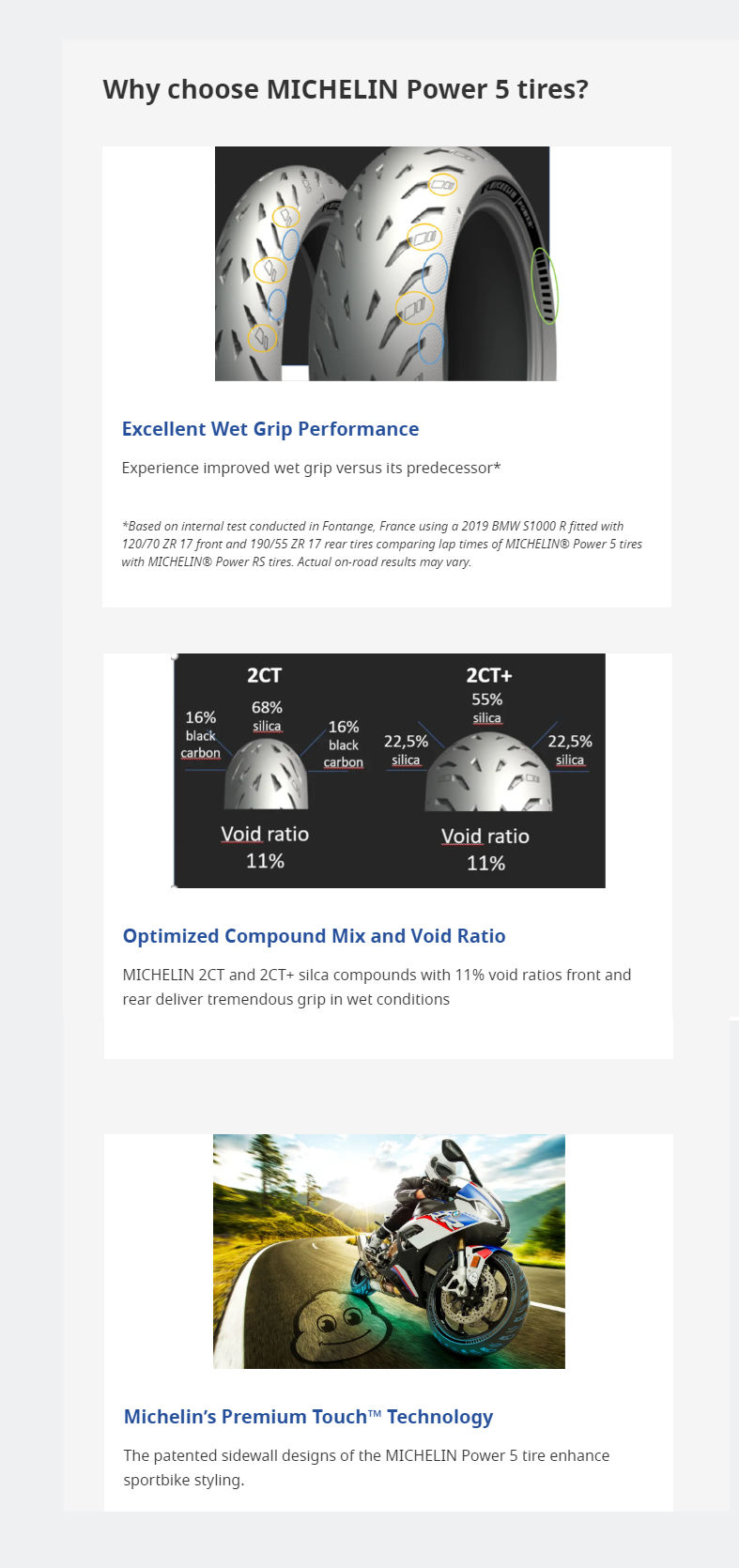 Michelin Power 5 Tires