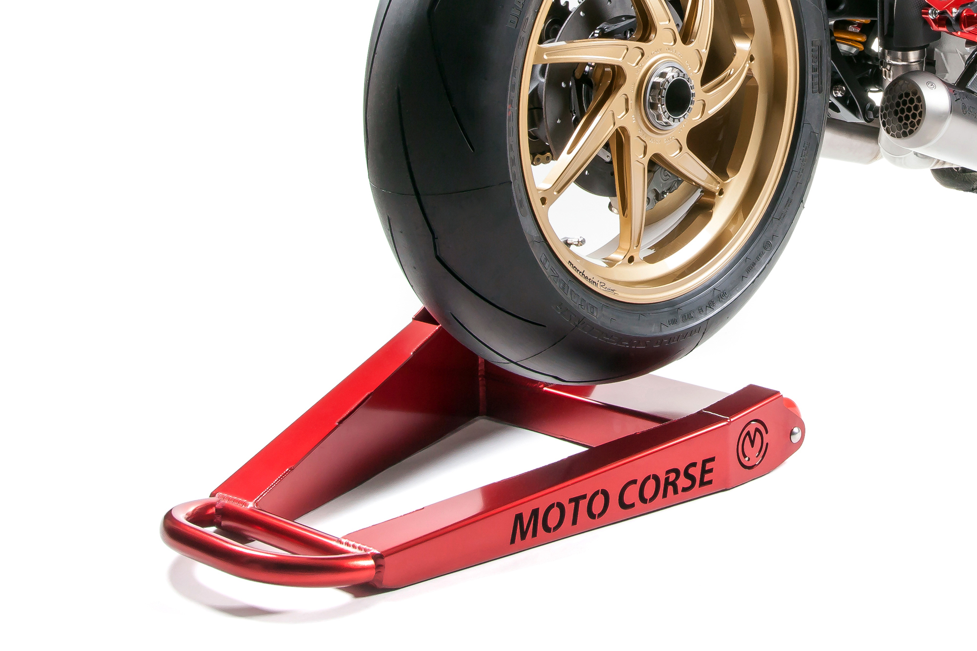 Motocorse New "SBK" Aluminum rear Single side Paddock Stand for Ducati ...