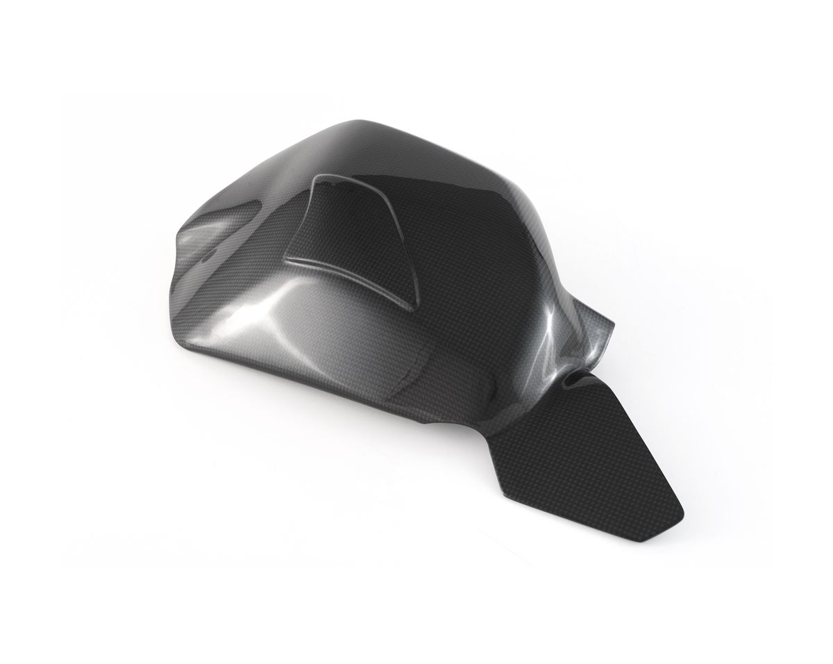 Motocorse Carbon Fiber Swingarm Guard with Lower Chain Guard (Shark Fin ...
