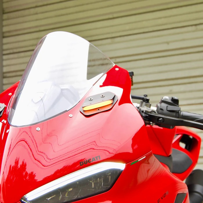 New Rage Cycles (NRC) Mirror Block off Front Turn Signals for the ...