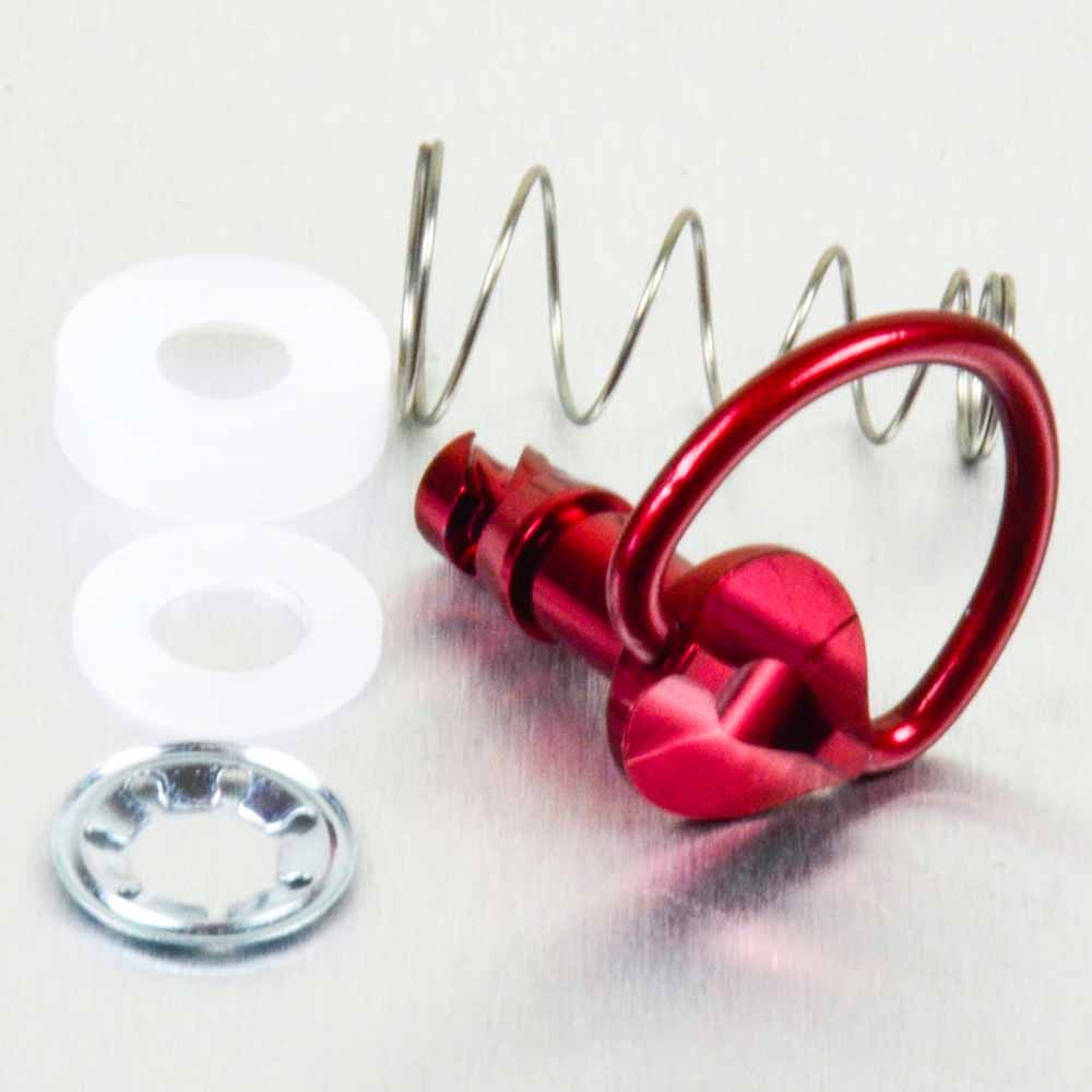 Dzus D-Ring Quarter Turn Quick Release Fairing Fastener - Aluminum