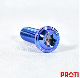 Proti Forged Titanium Front Brake Rotor Bolt Kit for the Indian FTR ...
