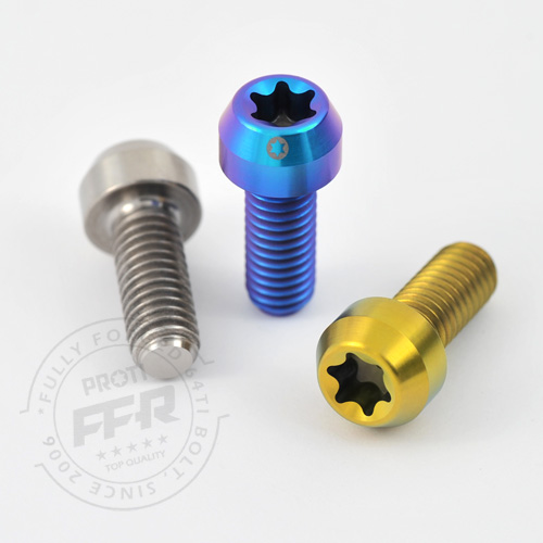 Proti Forged Titanium Rear Brake Reservoir Bolt Kit for the Ducati ...