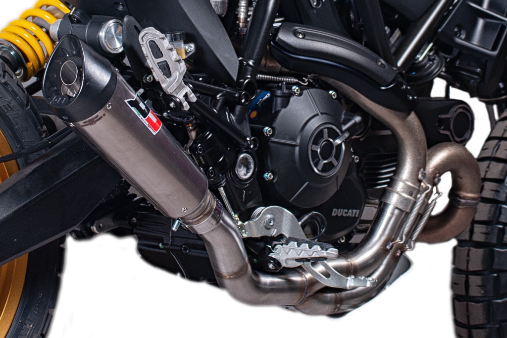 QD Exhaust Tri-CONE Titanium Muffler Half System Exhaust for the DUCATI ...