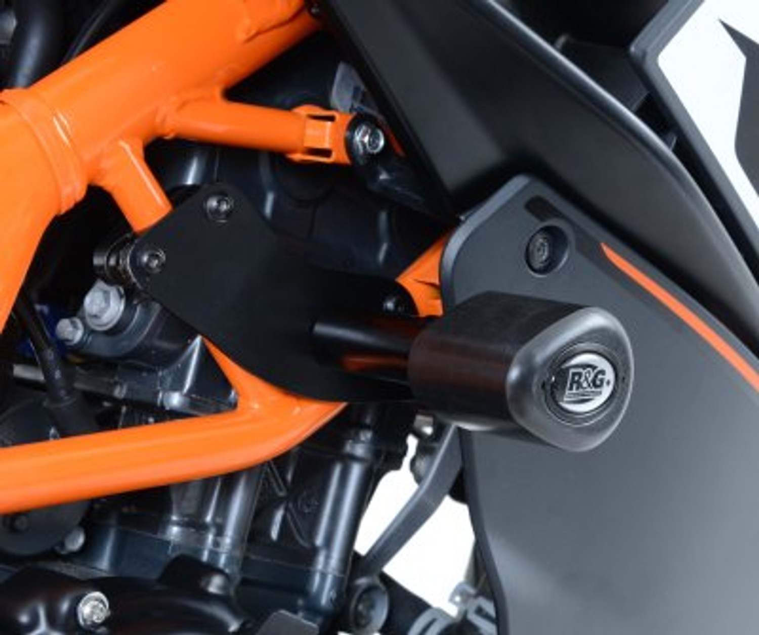 R&G Racing Aero no-cut Frame Sliders for KTM RC125 '11-'20, RC200 '14 ...