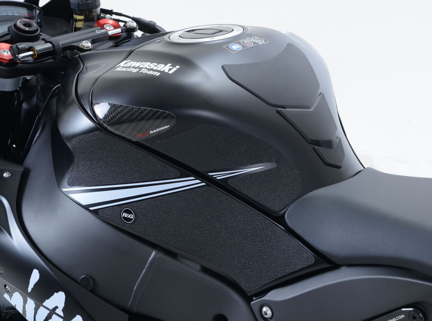 R&G Racing Tank Traction 6-Grip Kit (Winter Edition) for the Kawasaki ...