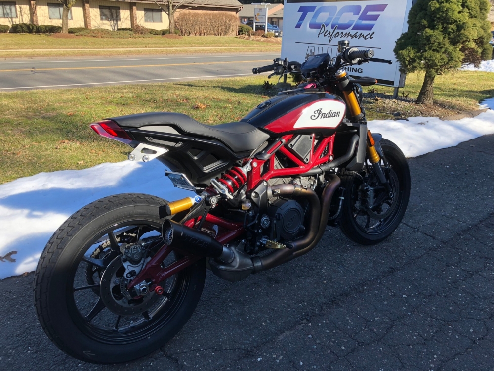 TOCE Performance Visor Tip Slip-on Exhaust System for Indian FTR 1200 ...