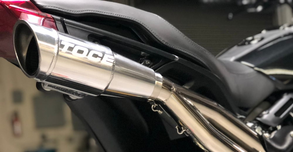 TOCE Performance Visor Tip Full 2 into 1 High Mount Exhaust System for ...