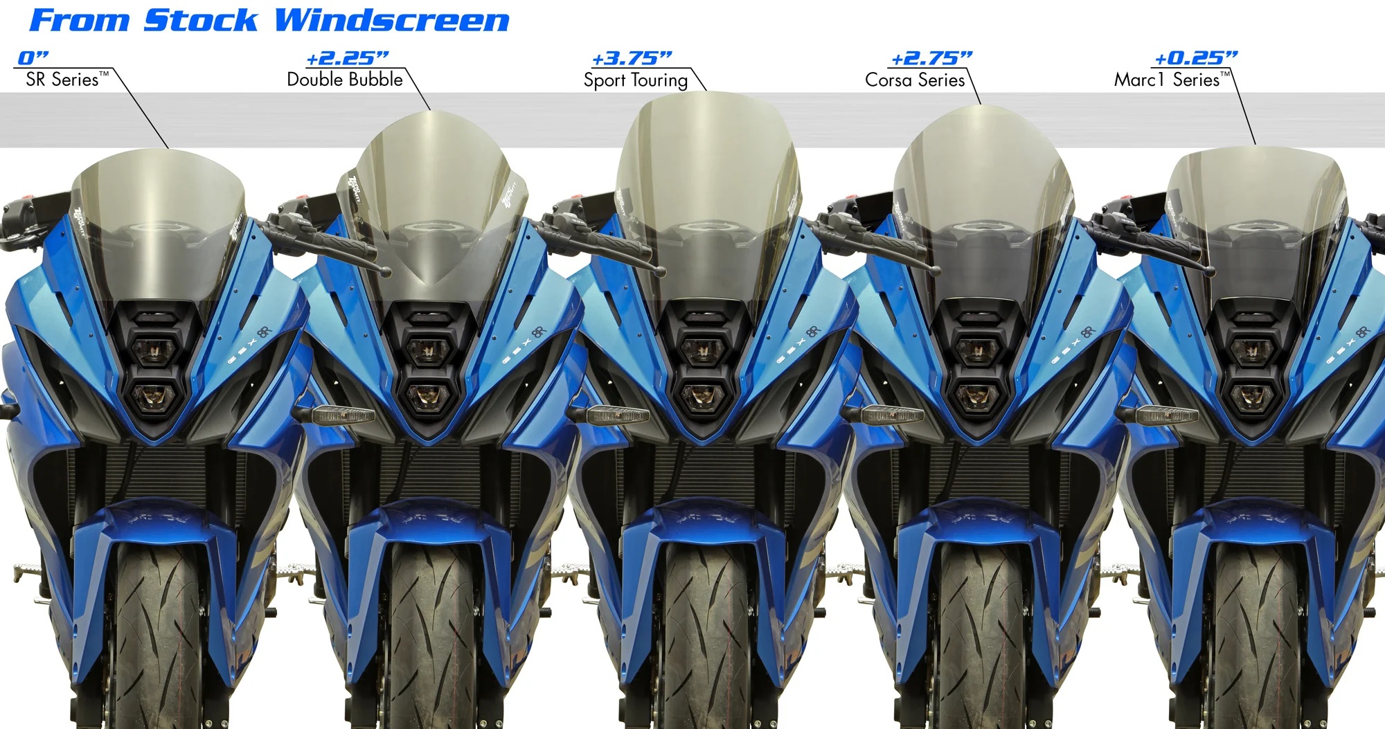 Zero Gravity Racing Windshields for the Suzuki GSX-8R (2024+)