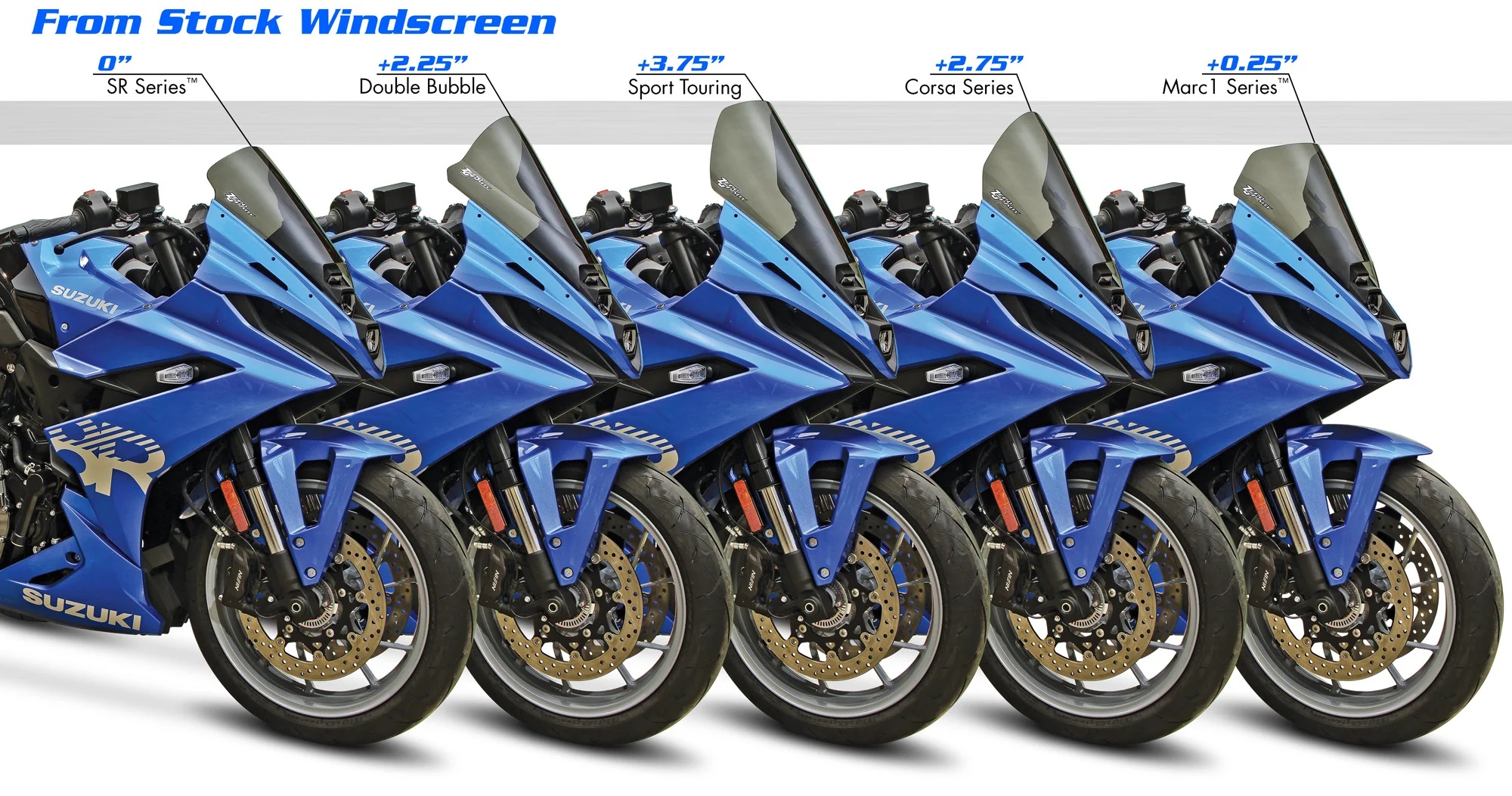 Zero Gravity Racing Windshields for the Suzuki GSX-8R (2024+)