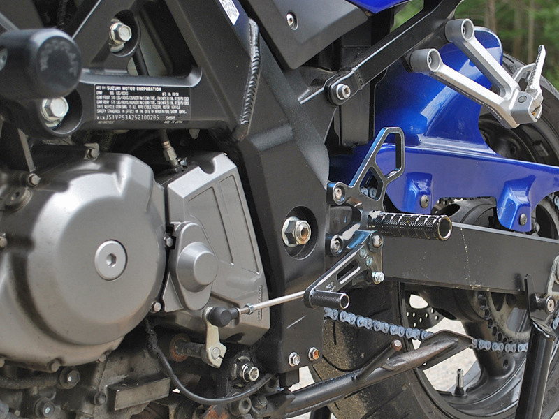 WOODCRAFT Suzuki SV650 (03-11) Black Complete Rearsets, Standard Shift ...