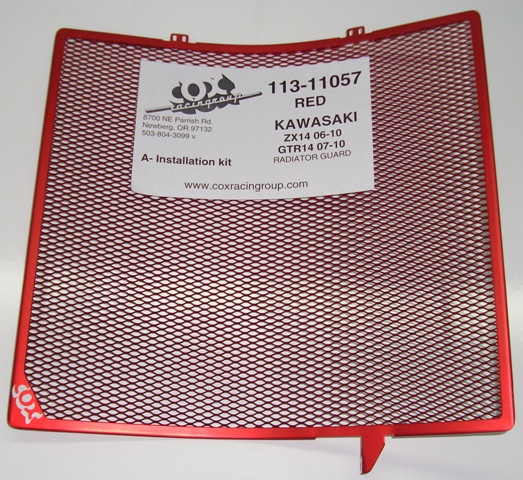 Cox Racing Radiator Guards for the Kawasaki GTR1400 Concours and ZX-14 ...