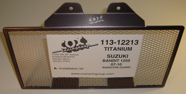 Cox Racing Radiator Guards for the Suzuki Bandit (07-13)
