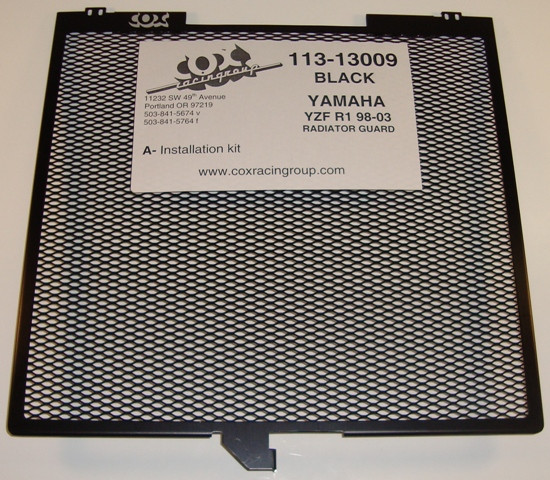 Cox Racing Radiator Guards for the Yamaha YZF R1 (98-03)