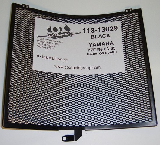 Cox Racing Radiator Guards for the Yamaha YZF-R6 (03-05) / YZF-R6S (06-09)