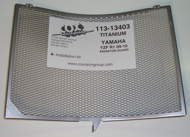 Cox Racing Radiator Guards for the Yamaha YZF-R1 (09-14)