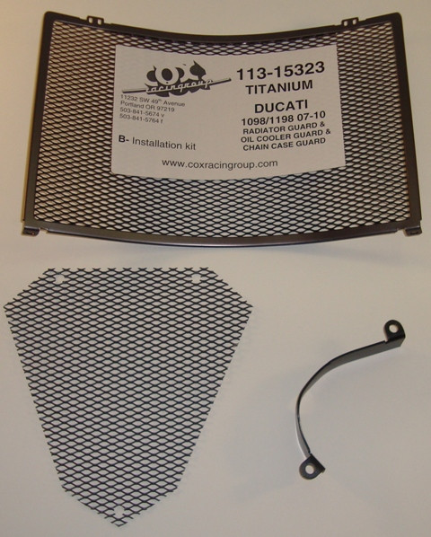 Cox Racing Radiator Guards for the Ducati 1198 / 1098 / R/ S / 848Evo